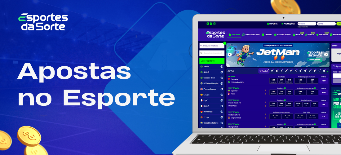 Esporte da Sorte Casino BR - R$300 em Bônus para Apostar